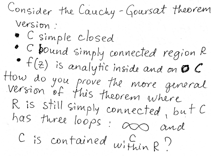 Solved Consider the Cauchy-Goursat theorem version: - C | Chegg.com