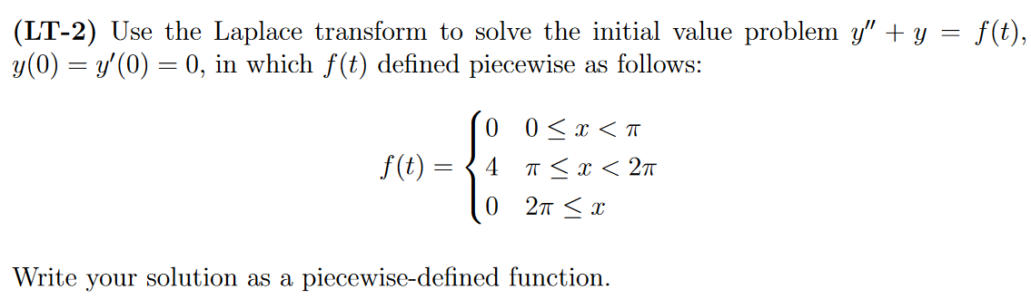Solved (VP-2) Use variation of parameters to find the | Chegg.com