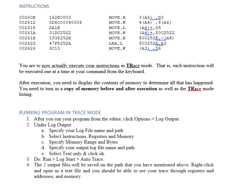 Solved Lab 2.C-Addressing Modes DESCRIPTION The goal of this | Chegg.com