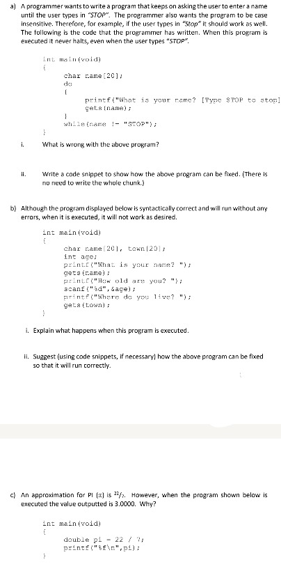 Solved Good afternoon got a problem with this exam question | Chegg.com