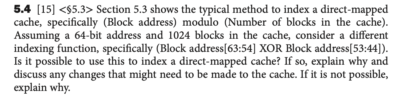 Solved 5.4 [15] Section 5.3 shows the typical method | Chegg.com