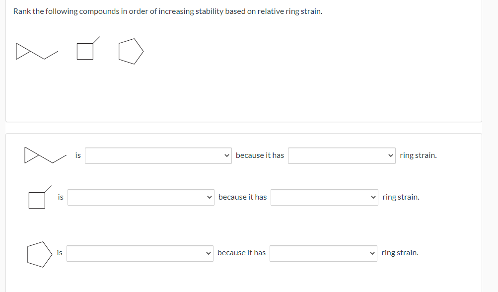 Solved Rank the following compounds in order of increasing | Chegg.com