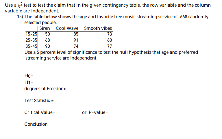 Solved Use a x2 test to test the claim that in the given | Chegg.com