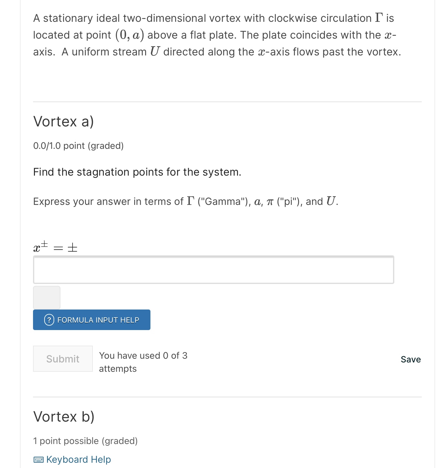 Solved A stationary ideal two-dimensional vortex with | Chegg.com