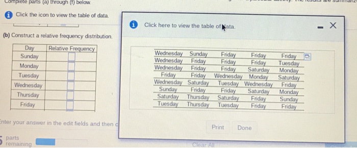 Solved Complete parts (a) through (t) below Click the icon | Chegg.com