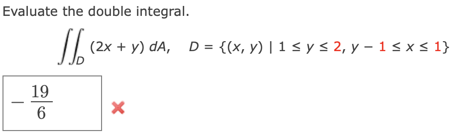 Solved Evaluate the double integral. | Chegg.com
