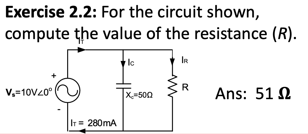 Solved Exercise 2.2: For the circuit shown, compute the | Chegg.com