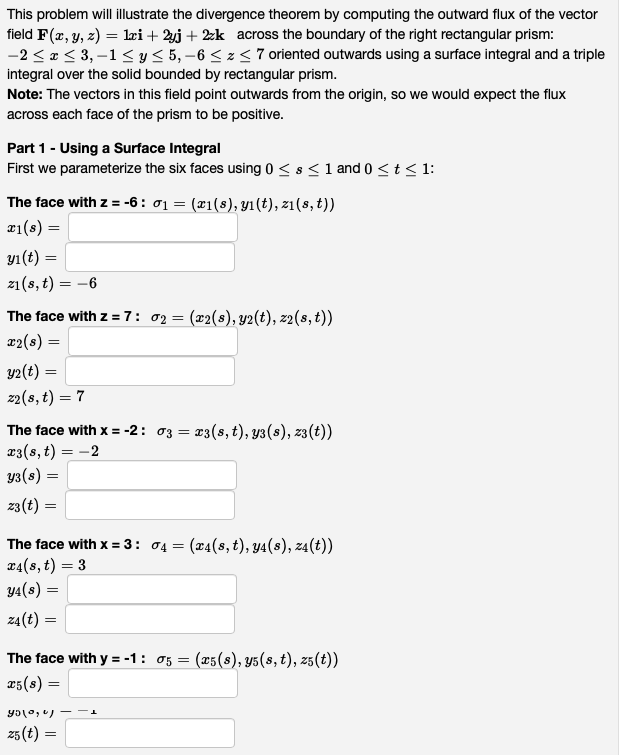 Solved This problem will illustrate the divergence theorem | Chegg.com