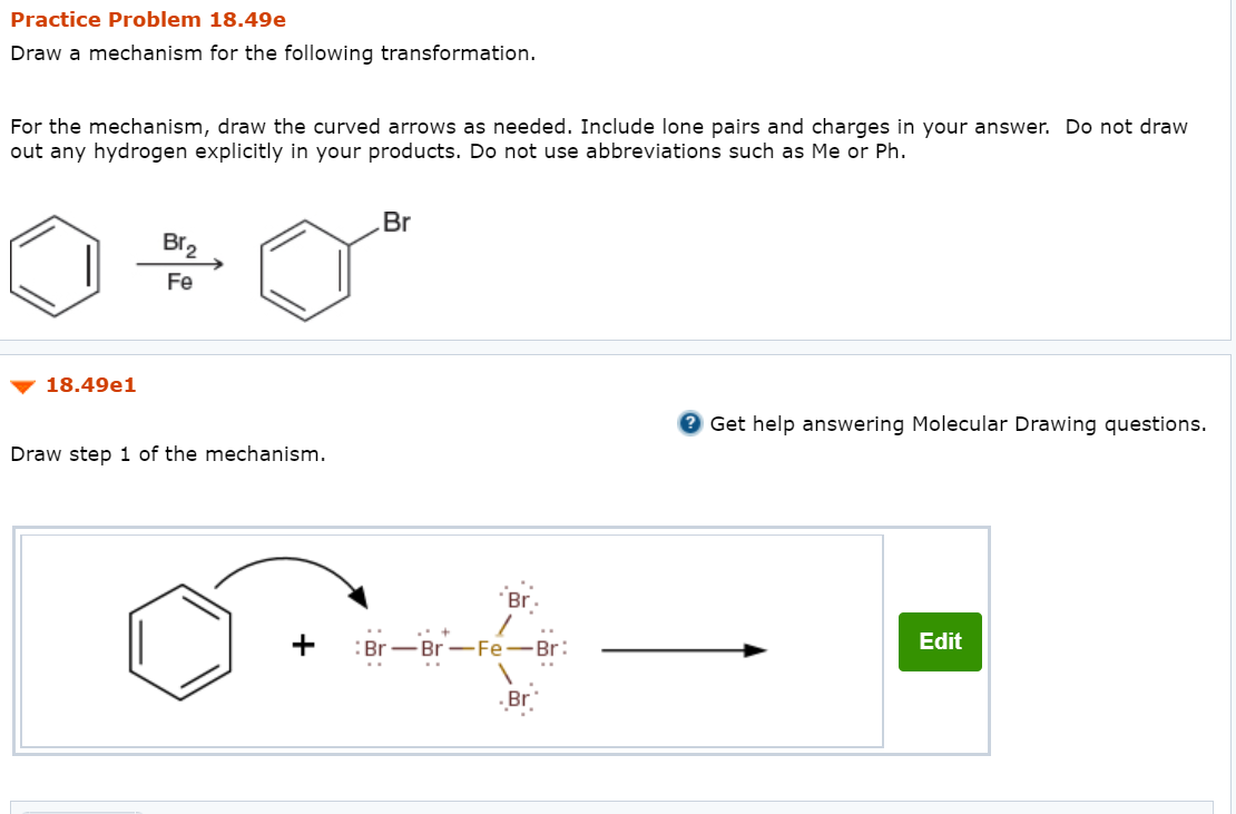 Solved: Practice Problem 18.49a Draw A Mechanism For The F... | Chegg.com