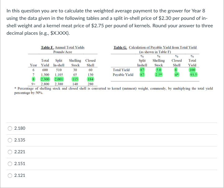 Solved In this question you are to calculate the weighted | Chegg.com