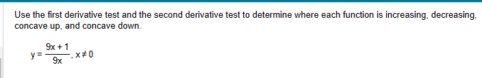 Solved Use the first derivative test and the second | Chegg.com