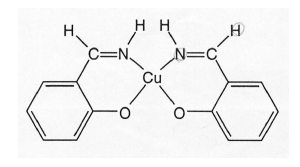 Solved Copper(II) salicylaldimine is shown below. The | Chegg.com