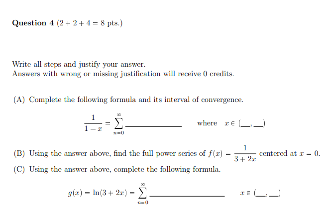 Solved Question 4 (2+2 + 4 = 8 pts.) Write all steps and | Chegg.com