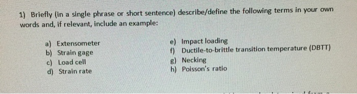 Solved Briefly (in a single phrase or short sentence) | Chegg.com
