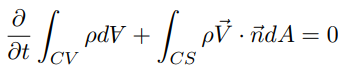 Solved Using the conservation of mass equation, see question | Chegg.com
