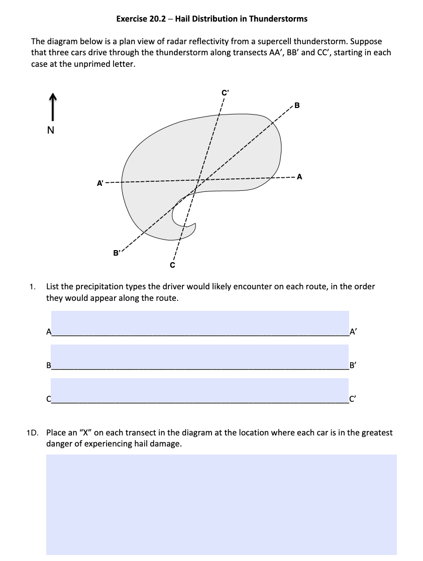 Solved Exercise 20.2 - Hail Distribution in Thunderstorms | Chegg.com