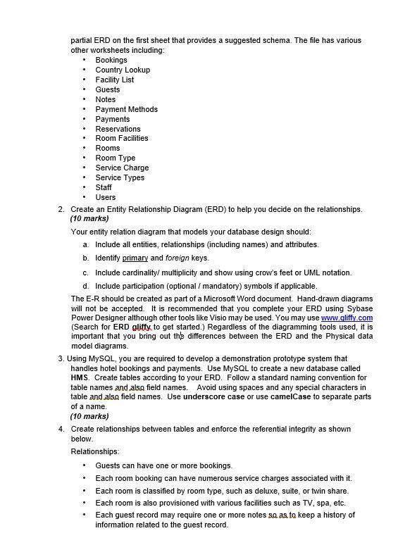 ITICT107A Introduction to Databases Group Assignment | Chegg.com