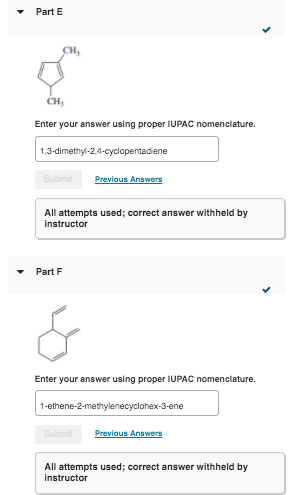 Solved Part E CH CH Enter your answer using proper IUPAC | Chegg.com