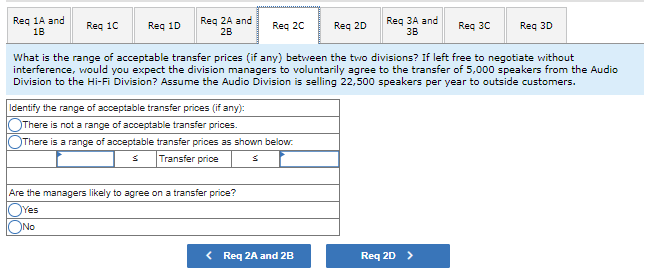Solved Exercise 11-3 (Algo) Transfer Pricing Basics [LO11-3] | Chegg.com