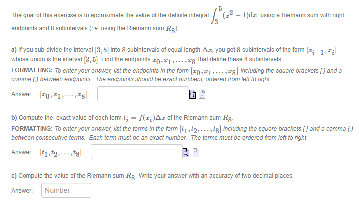 Solved The goal of ﻿this exercise is to ﻿approximate the | Chegg.com