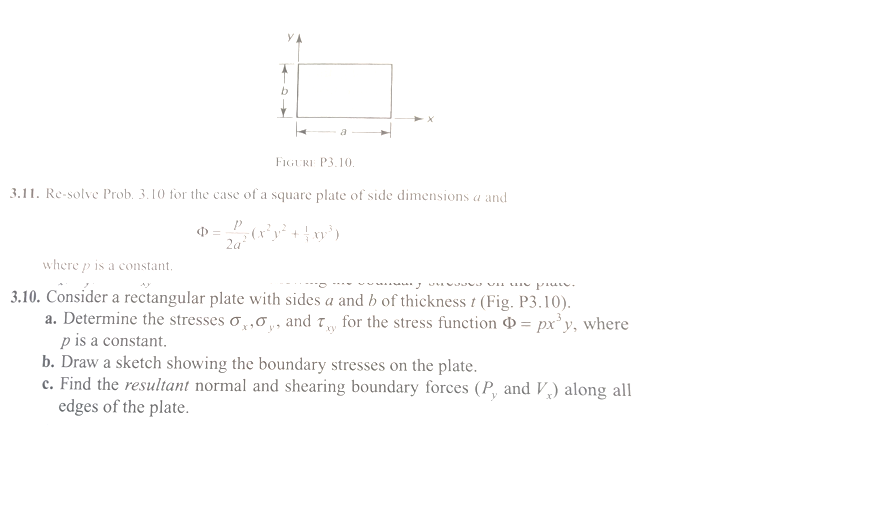 3.11. Re-solve Prob. 3.10 ﻿for the case of ﻿a square | Chegg.com
