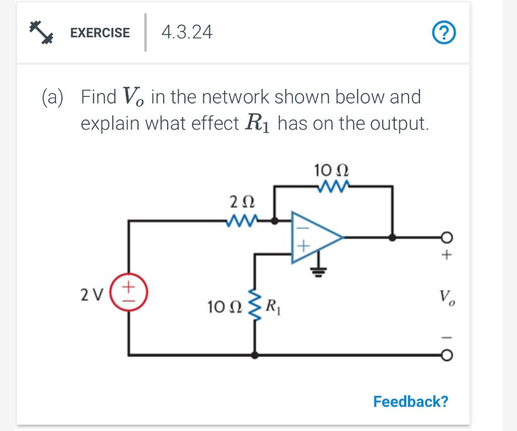 Solved a) Find Vo in the network shown below and explain | Chegg.com