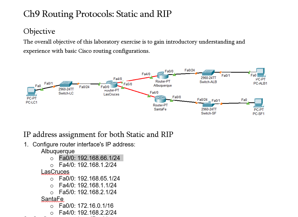 Solved 2. Use the RIP Routing Lab to answer the following: | Chegg.com