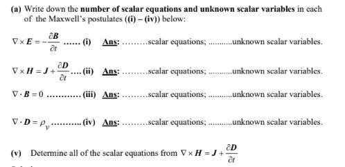 Solved (a) Write down the number of scalar equations and | Chegg.com