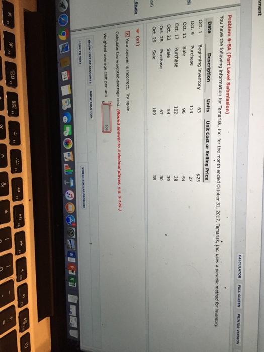 Solved ment Problem 6-SA (Part Level Submission) You have | Chegg.com