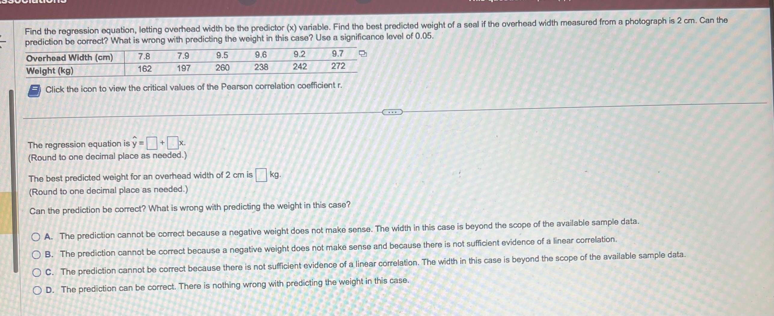 Solved Click the icon to view the critical values of the | Chegg.com