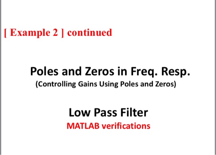 MATLAB Session DT Frequency Domain Analysis | Chegg.com