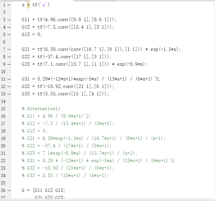 What the meaning is each line in this Matlab code? | Chegg.com