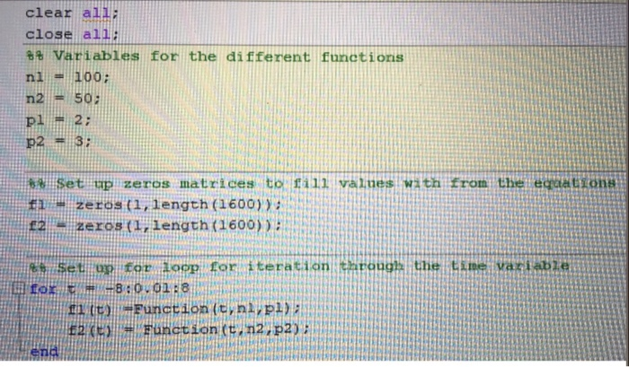 Solved function [f] Function (t,n, p) %UNTITLED2 Summary of | Chegg.com