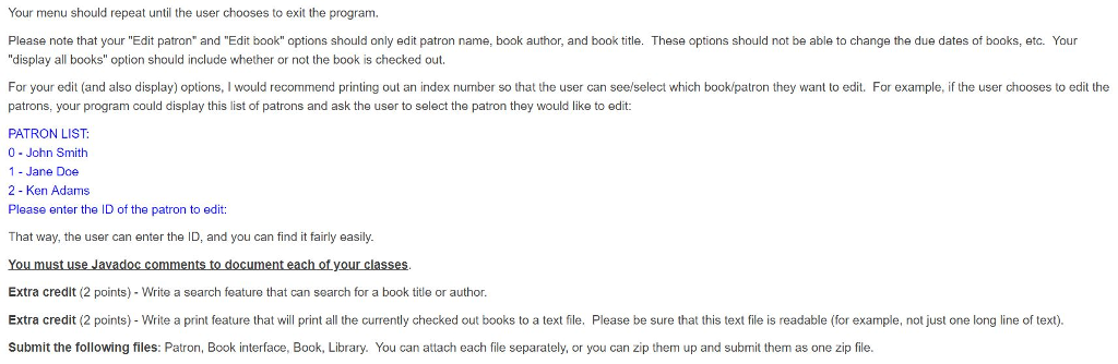 solved-for-your-final-project-you-are-writing-a-simple-chegg