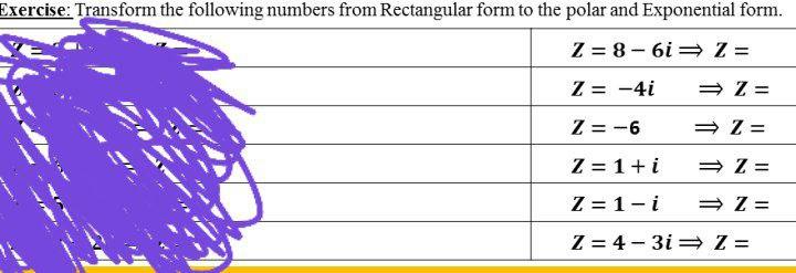 Solved Exercise: Transform the following numbers from | Chegg.com