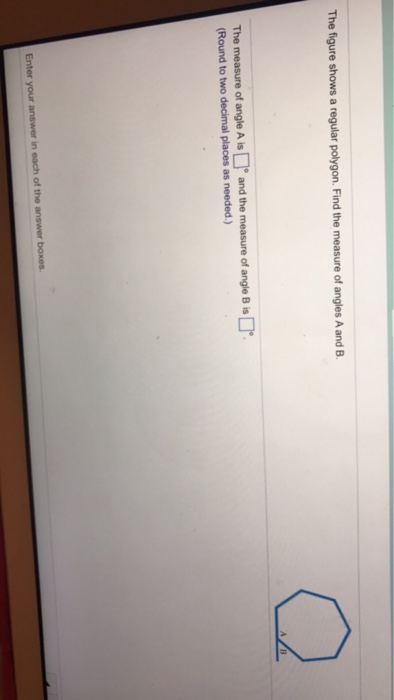 Solved The figure shows a regular polygon. Find the measure | Chegg.com