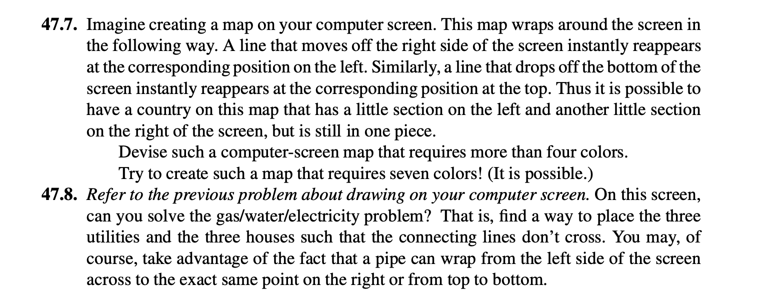 47.7. Imagine creating a map on your computer screen. | Chegg.com