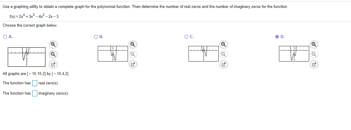 Solved Use a graphing utility to obtain a complete graph for | Chegg.com