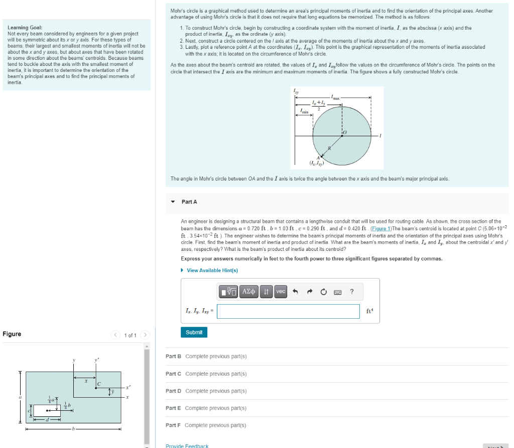 Solved Mohr's circle is a graphical method used to determine | Chegg.com