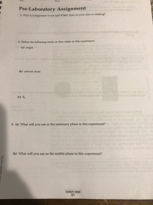 Solved Pre-Laboratory Assignment 1. Why is it important to | Chegg.com