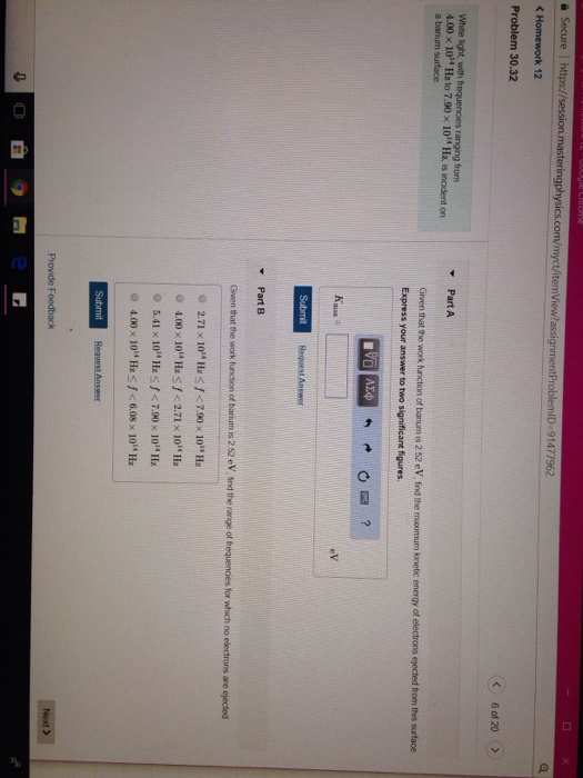 Solved Secure l https:/ teringphysics