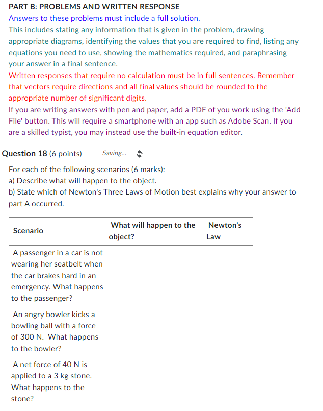 Solved PART B: PROBLEMS AND WRITTEN RESPONSE Answers to | Chegg.com