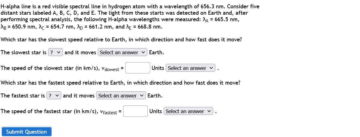 Solved H-alpha line is a red visible spectral line in | Chegg.com