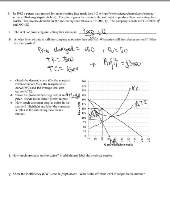 Solved 6. In 1982 a patent was granted for an anti-cating | Chegg.com