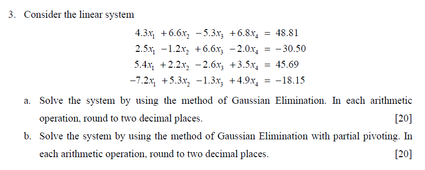 Solved Note - Numerical methods course. Will upvote if the | Chegg.com