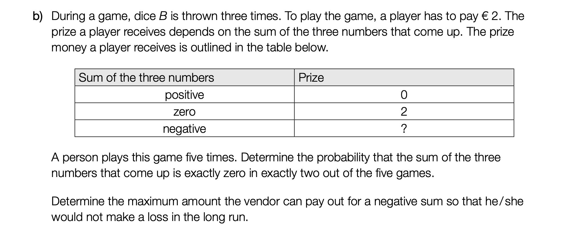 Solved Dice with Different Numbers The nets of three fair | Chegg.com