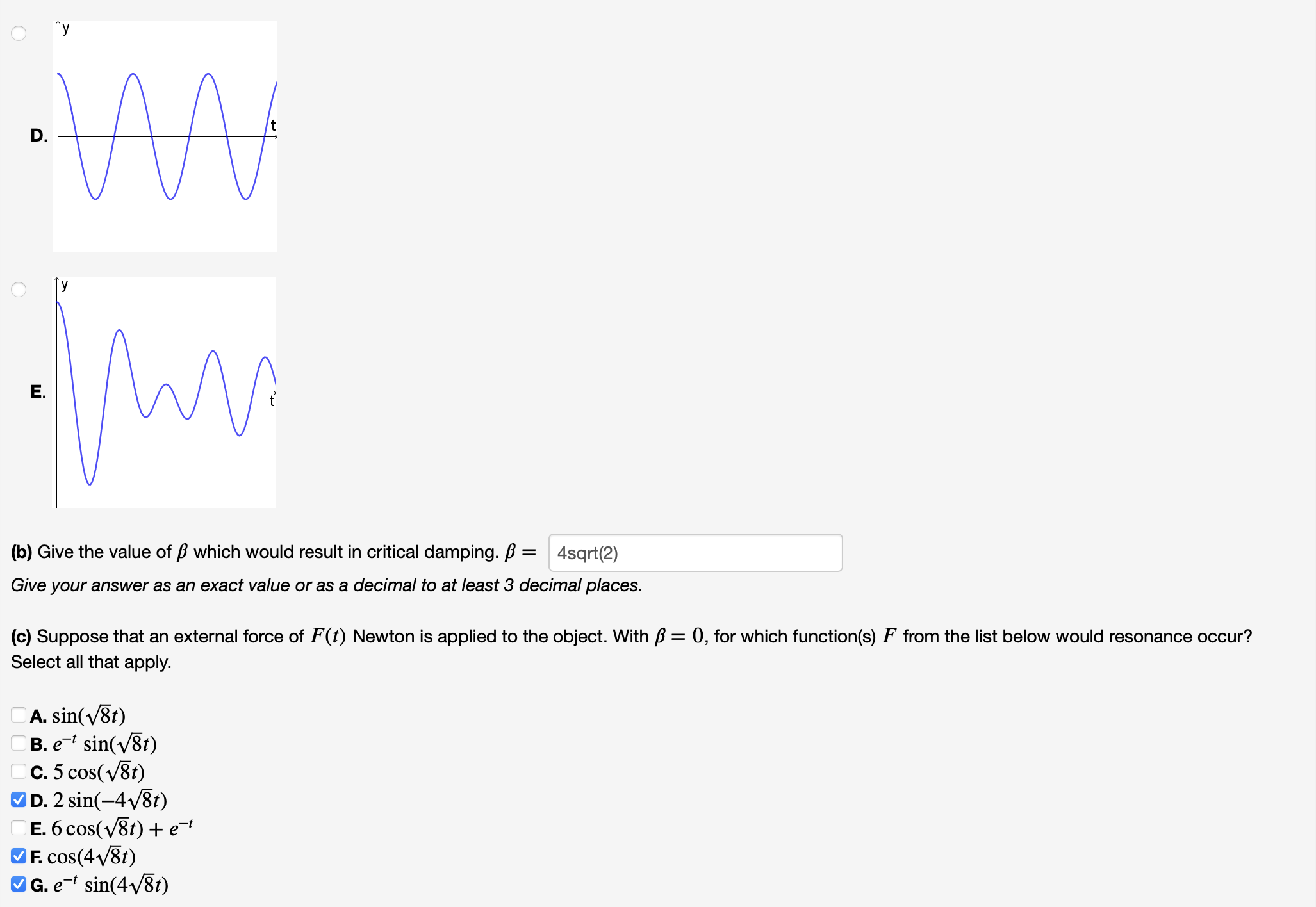 Solved A spring is suspended vertically from a fixed | Chegg.com