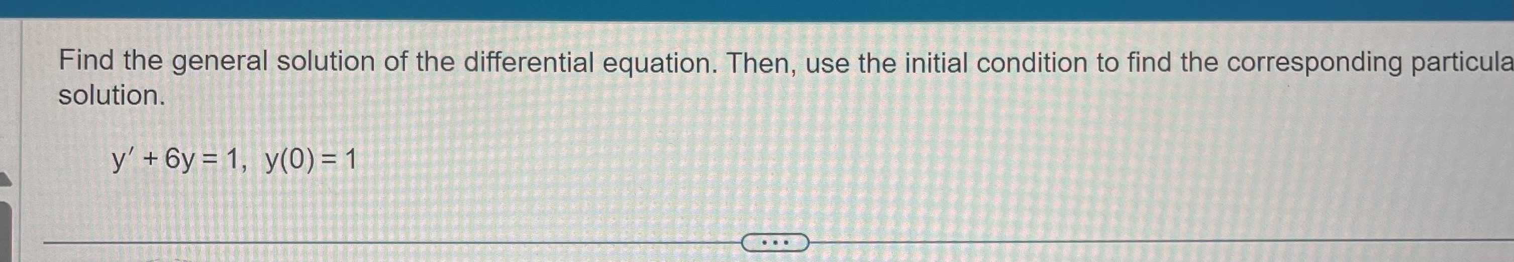 Solved Find the general solution of the differential | Chegg.com