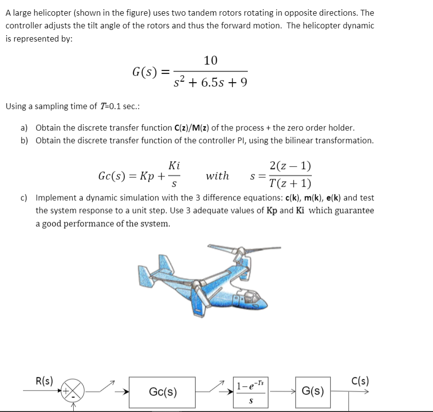 Solved A large helicopter (shown in the figure) uses two | Chegg.com