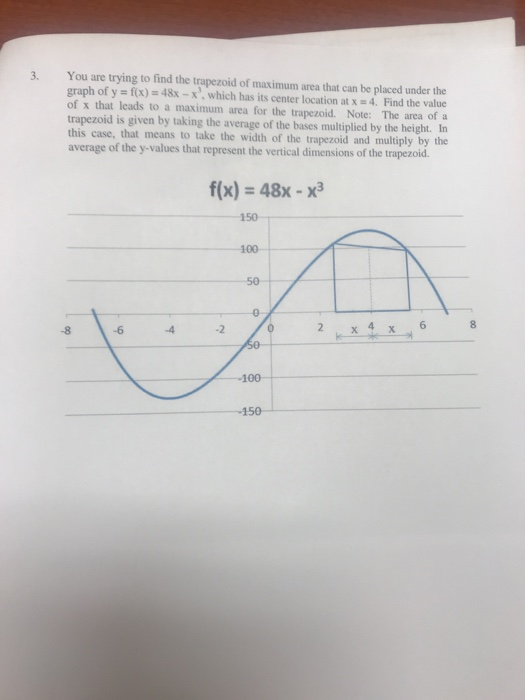 Solved 3. You are trying to find the trapezoid of maximum | Chegg.com